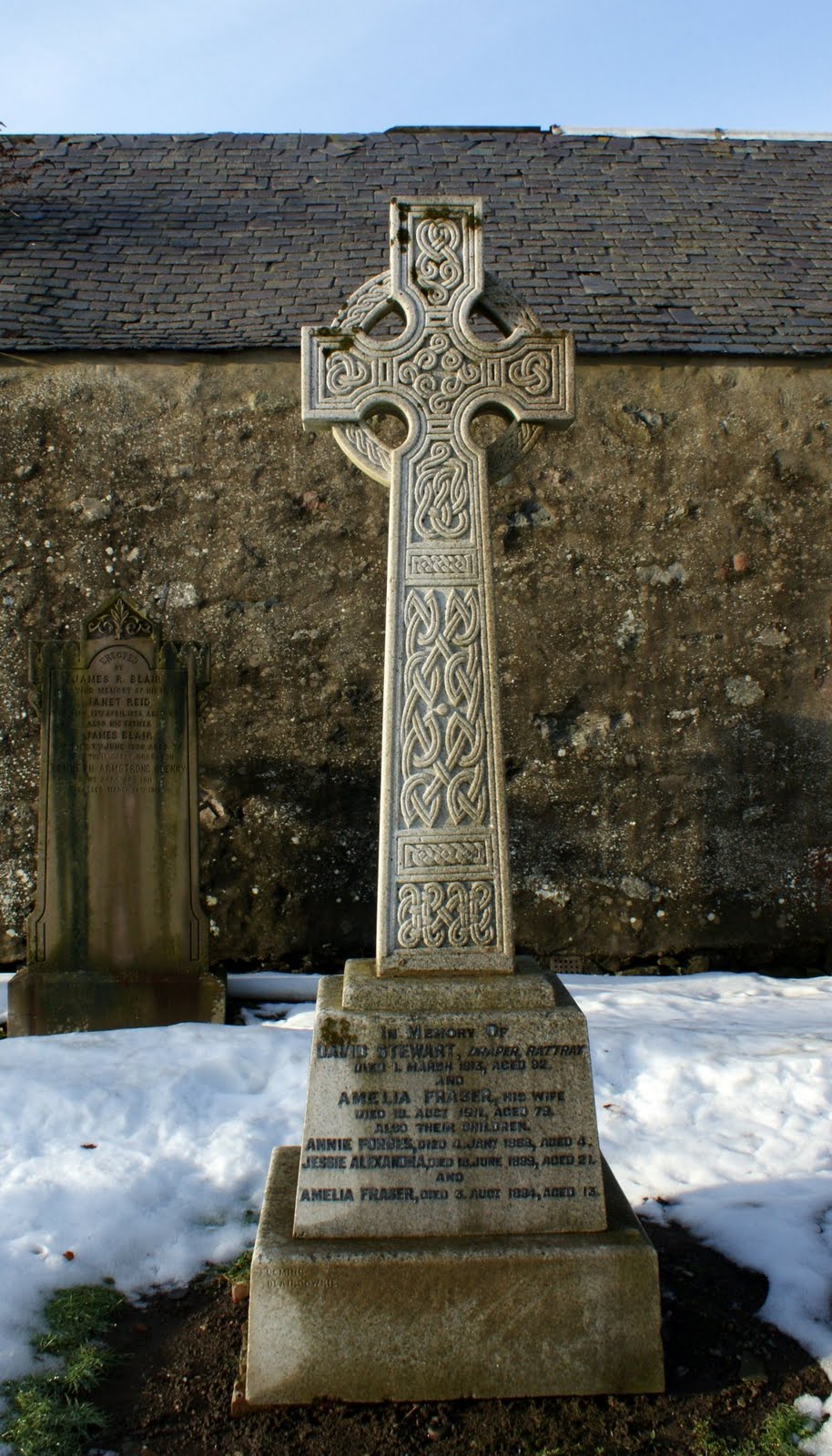 Tour Scotland: Tour Scotland Photograph Celtic Cross Gravestone Rattray