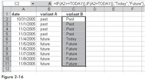 Use the IF function to check whether a date is in the past or future ...