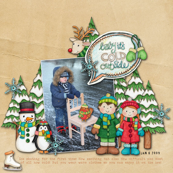 Scrappie Irene: Great new Winter doodles from Kate Hadfield at The Lilypad!