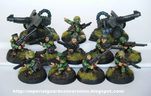 Imperial Guard Hobby: Tanith Ghosts command squad and troopers and ...