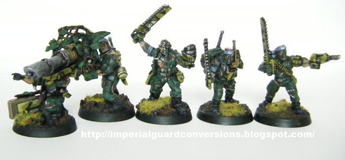 Imperial Guard Hobby: Catachan Earthsharks Veterans and Grenadiers