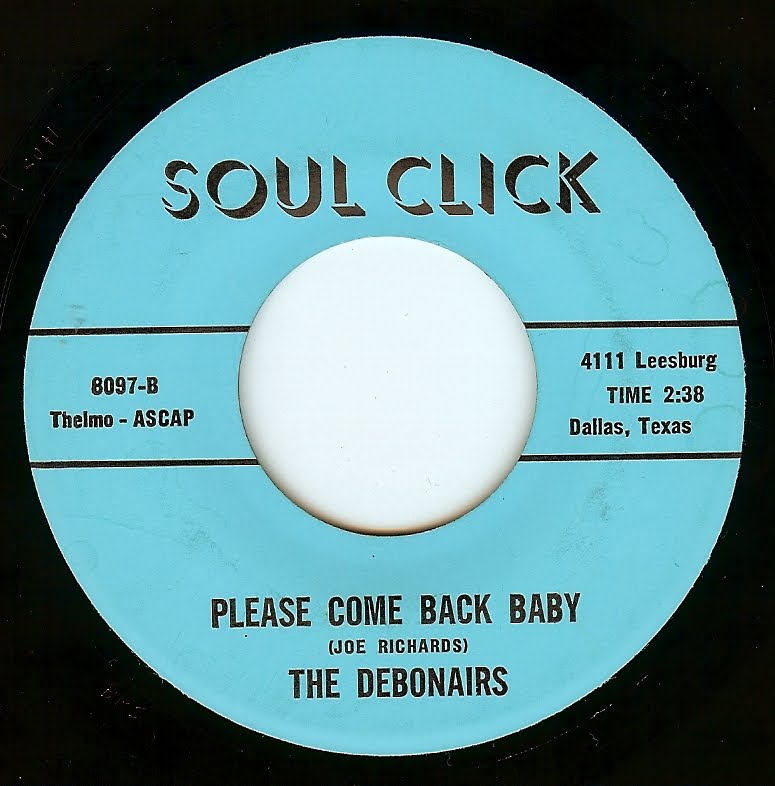 Derek's Daily 45: THE DEBONAIRS - PLEASE COME BACK BABY