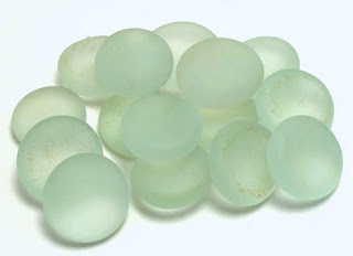 Wild roses and blackberries: Tumbled glass -- first experiment