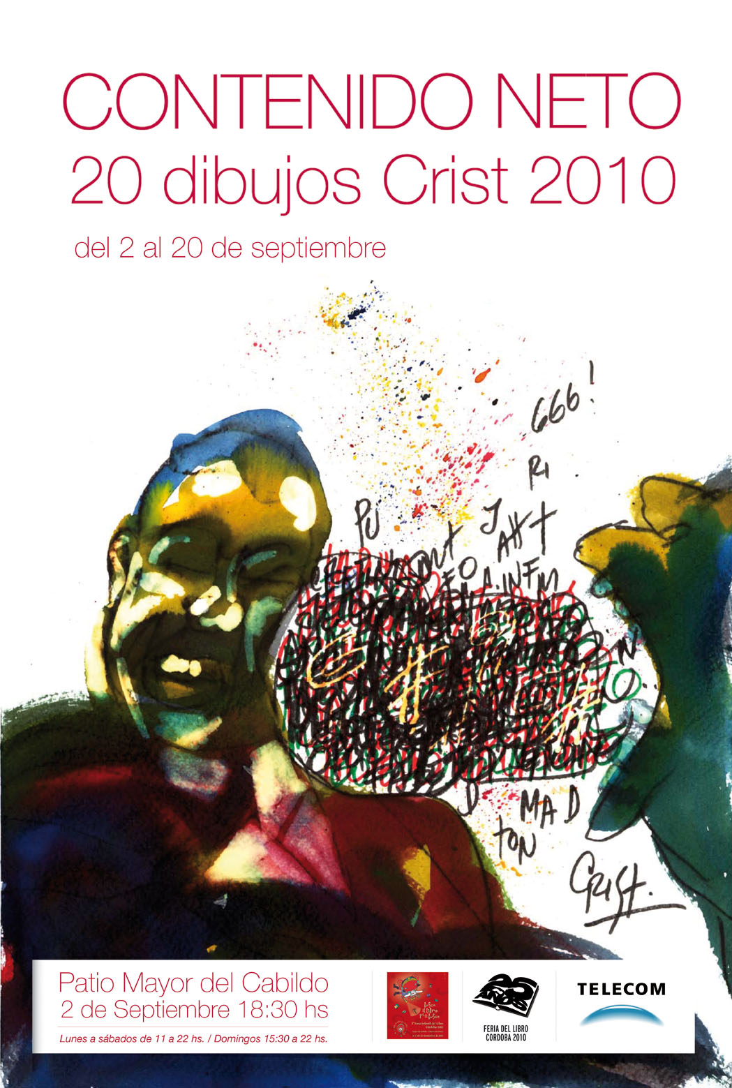 Nando Cartoonista: "Contenido Neto", la Muestra de Crist en Córdoba