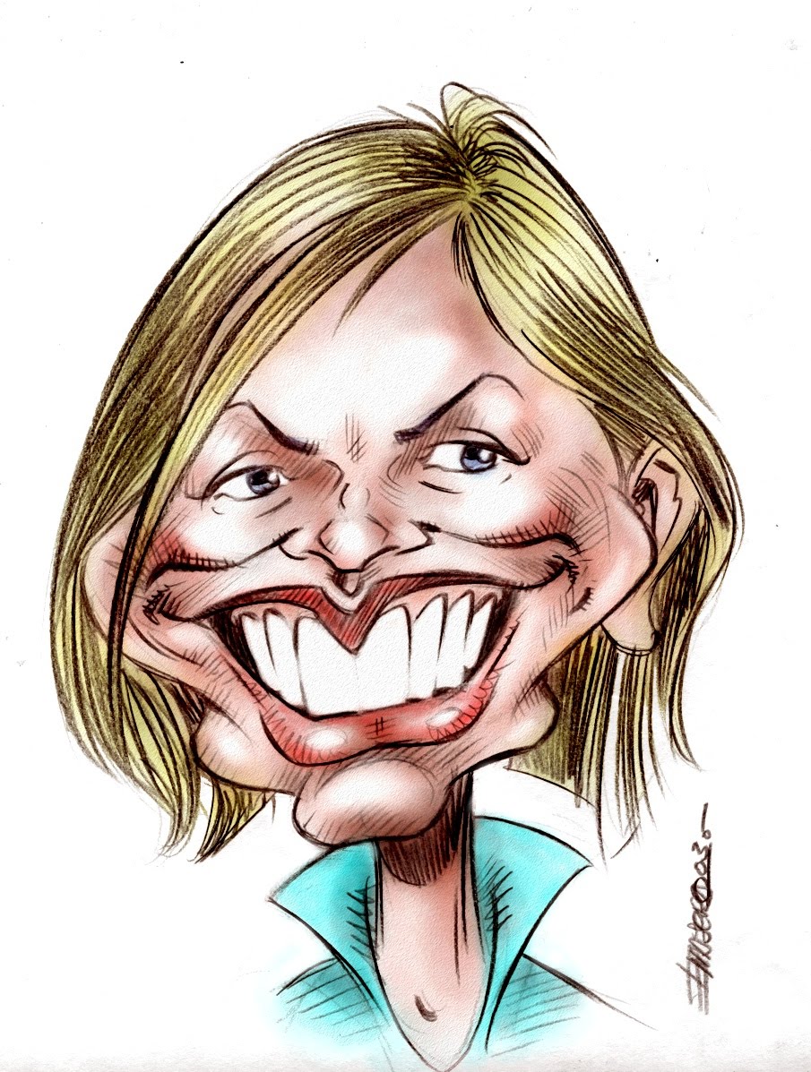Caricaturas Paco Nájera: Victoria Beckham