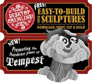 Desktop Gremlin - Tempest Papercraft ~ Paperkraft.net - Free Papercraft ...