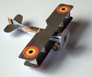 SPAD VII Biplane Papercraft (Ciselet) ~ Paperkraft.net - Free ...