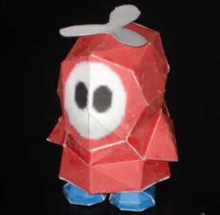 Free Papercraft, Paper Model, & Papertoy: Fly Guy Papercraft (Super Mario)
