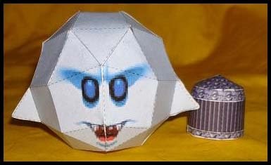 Mario Thwomp Papercraft