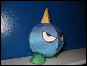 Mario Thwomp Papercraft