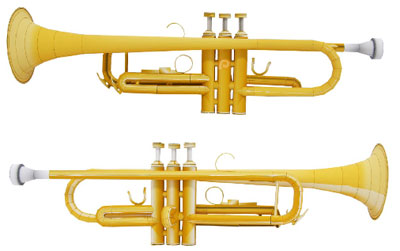 Trumpet Papercraft ~ Paperkraft.net - Free Papercraft, Paper Model ...