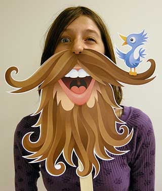 Twitter Beard Paper Mask ~ Paperkraft.net - Free Papercraft, Paper ...