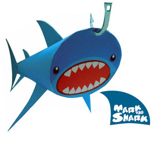 Mark the Shark Papercraft Toy ~ Paperkraft.net - Free Papercraft, Paper ...