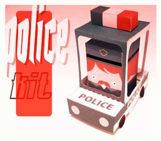 Police Kit Paper Toy ~ Paperkraft.net - Free Papercraft, Paper Model ...