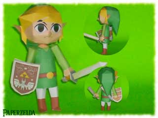 Toon Link Papercraft 2 (Zelda) ~ Paperkraft.net - Free Papercraft ...