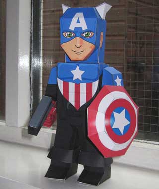 Paperkraft.Net 2014: Captain America Papercraft (Bucky Variant)