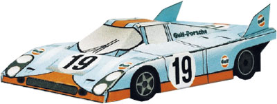 Porsche 917 Papercraft (Racecar) ~ Paperkraft.net - Free Papercraft ...