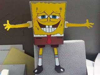 Two-Faced SpongeBob Paper Toy ~ Paperkraft.net - Free Papercraft, Paper ...
