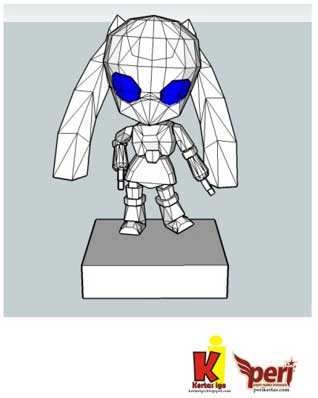 Fireball - Nendoroid Drossel Papercraft ~ Paperkraft.net - Free ...