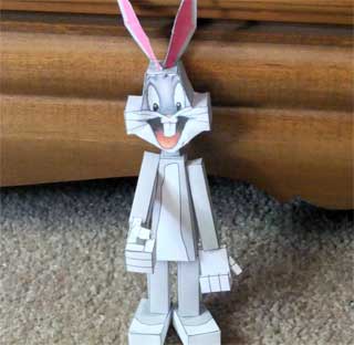 Bugs Bunny Papercraft ~ Paperkraft.net - Free Papercraft, Paper Model ...