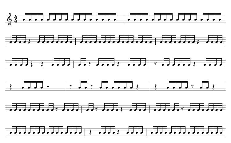 GUITAR TECH :||: Leitura Rítmica - Semicolcheia