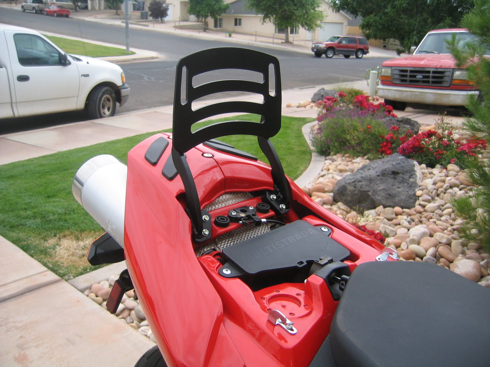 Dynamic Motorcycle Accessories: Backrest Only for Ducati Multistrada ...