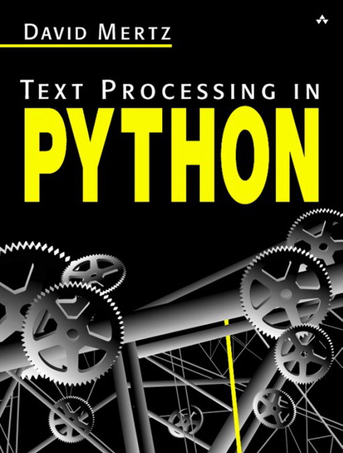Free E Books Addison Wesley Text Processing In Python