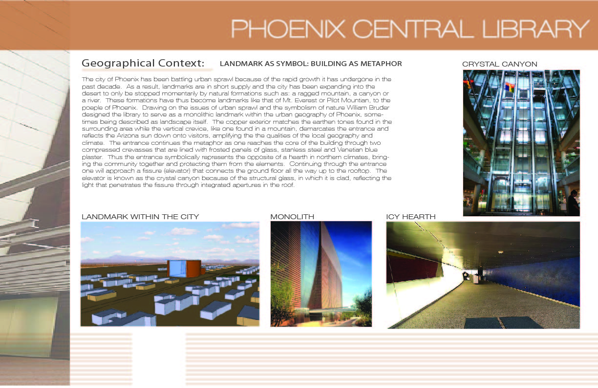 A DESIGN JOURNAL: Precedent research (Phoenix Central Library)