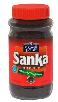Super Punch: Vintage Sanka Coffee logo