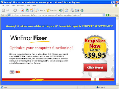 Flash's Security Blog: WinErrorFixer 2007