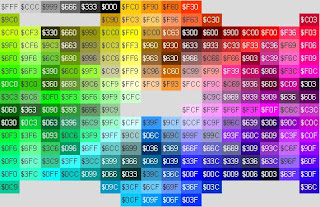 trackmania forever: Código de cores para trackmania forever.