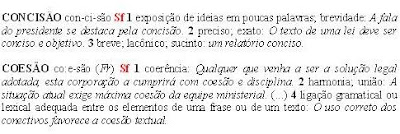 Concisão e Coesão ~ Conciso & Coeso