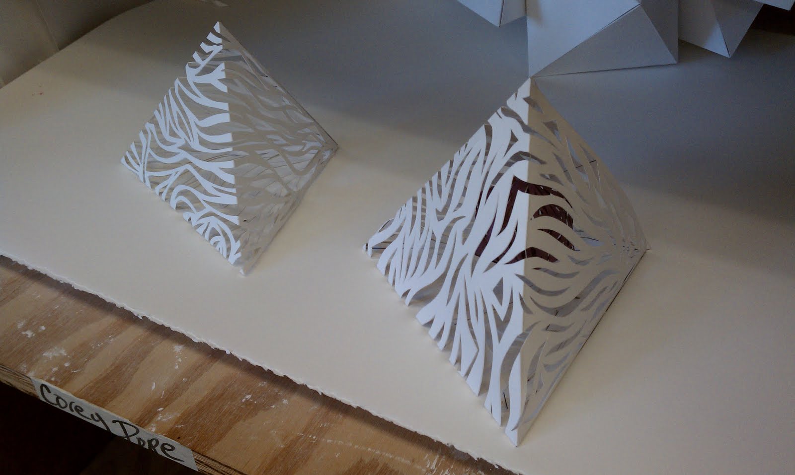 Corey Pope Art: 3D Paper Project