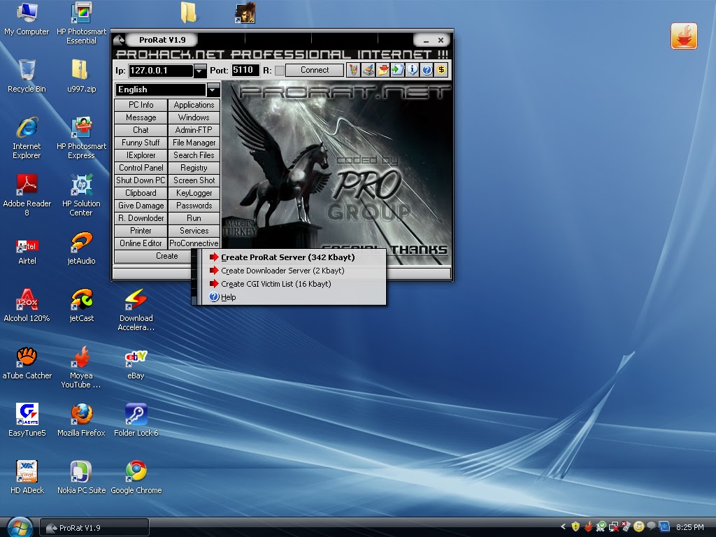 crypt-me: Hack any PC remotely with ProRAT