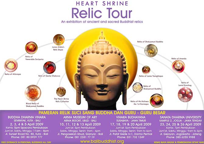 PAMERAN RELIK SUCI SANG BUDDHA