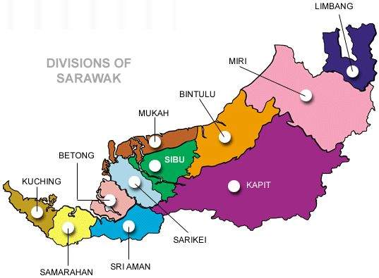 www.jelumerah.com: DIVISIONS OF SARAWAK