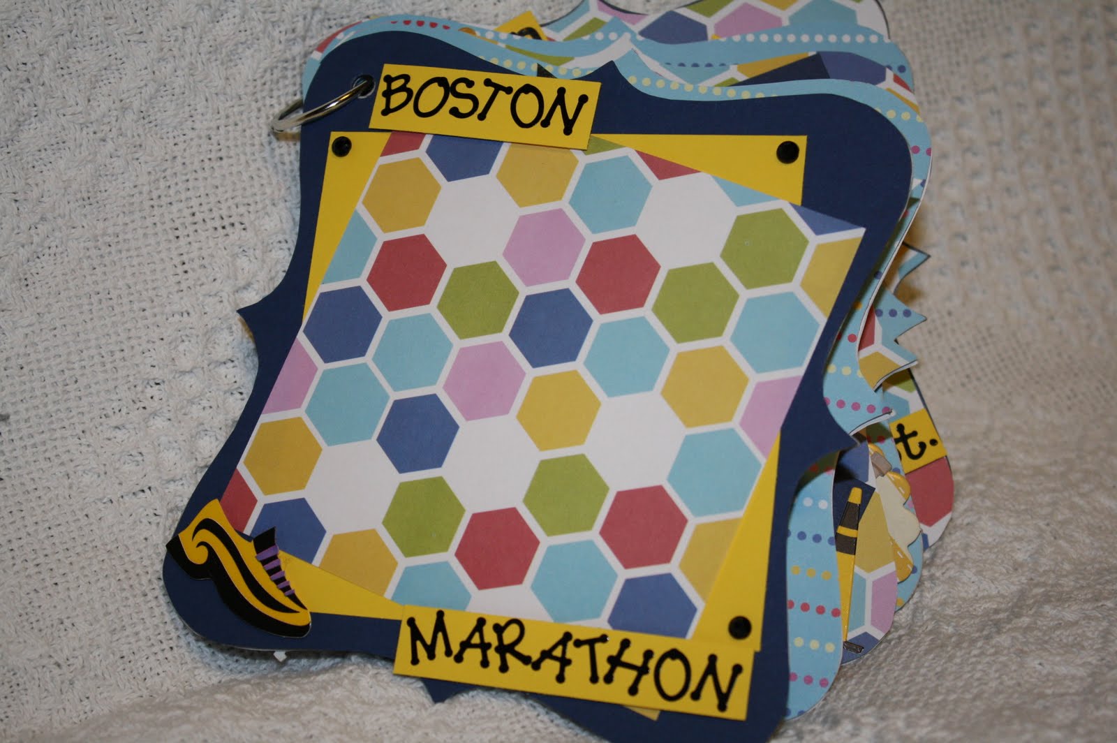 Run Love Scrapbooks: Boston Marathon Pre Made Scrapbook