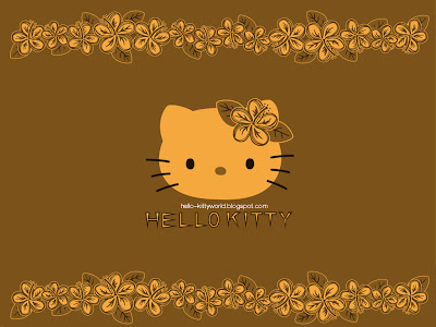 Hello Kitty World: Hello Kitty-Orange Wallpeper