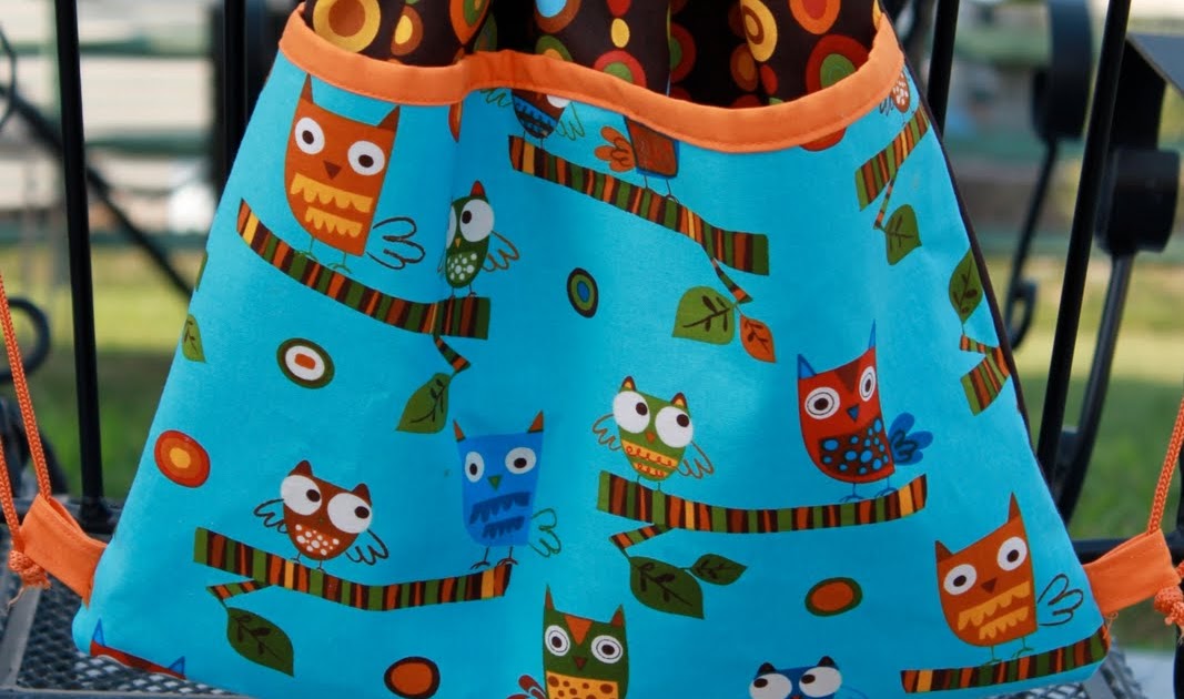 everywhere orange: Drawstring Backpack