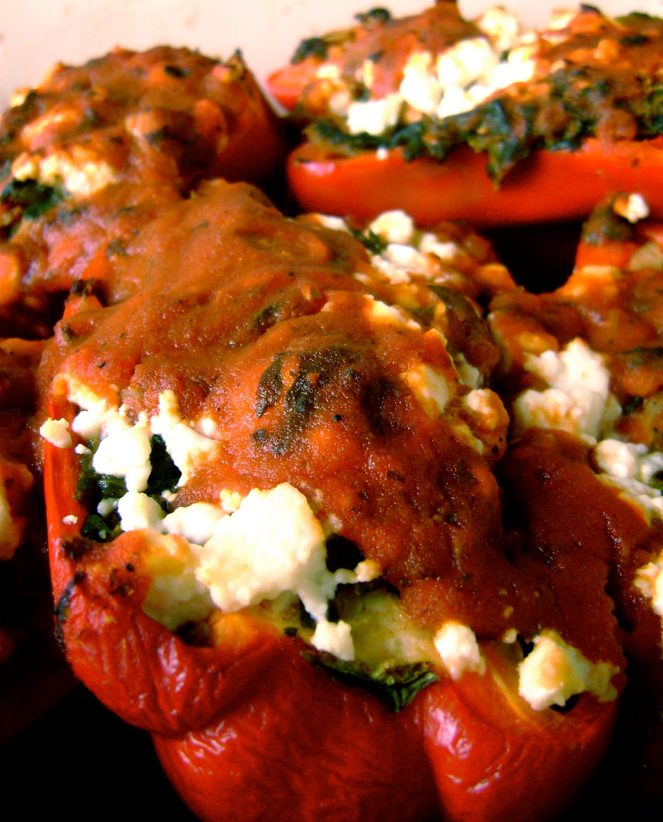 today i ate...: stuffed red peppers