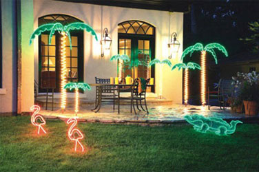 Yard Envy: Decorating With Outdoor Lighted Palm Tree