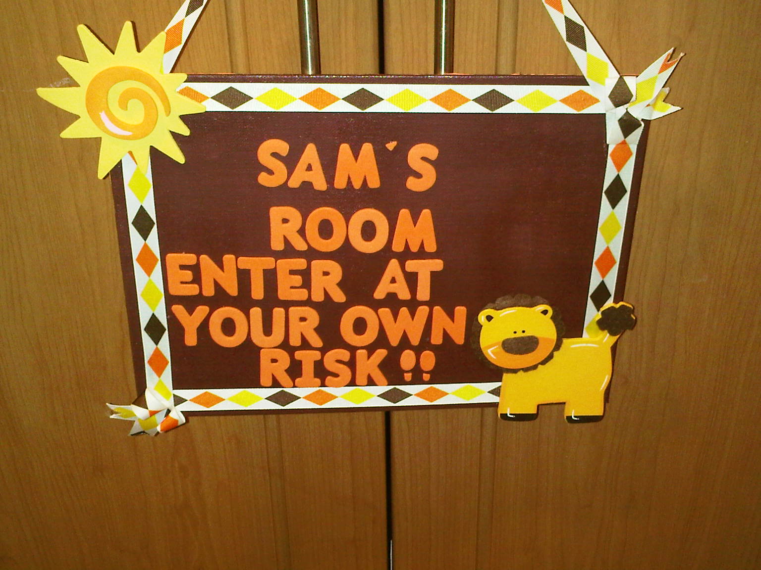 Personalized door signs for children!