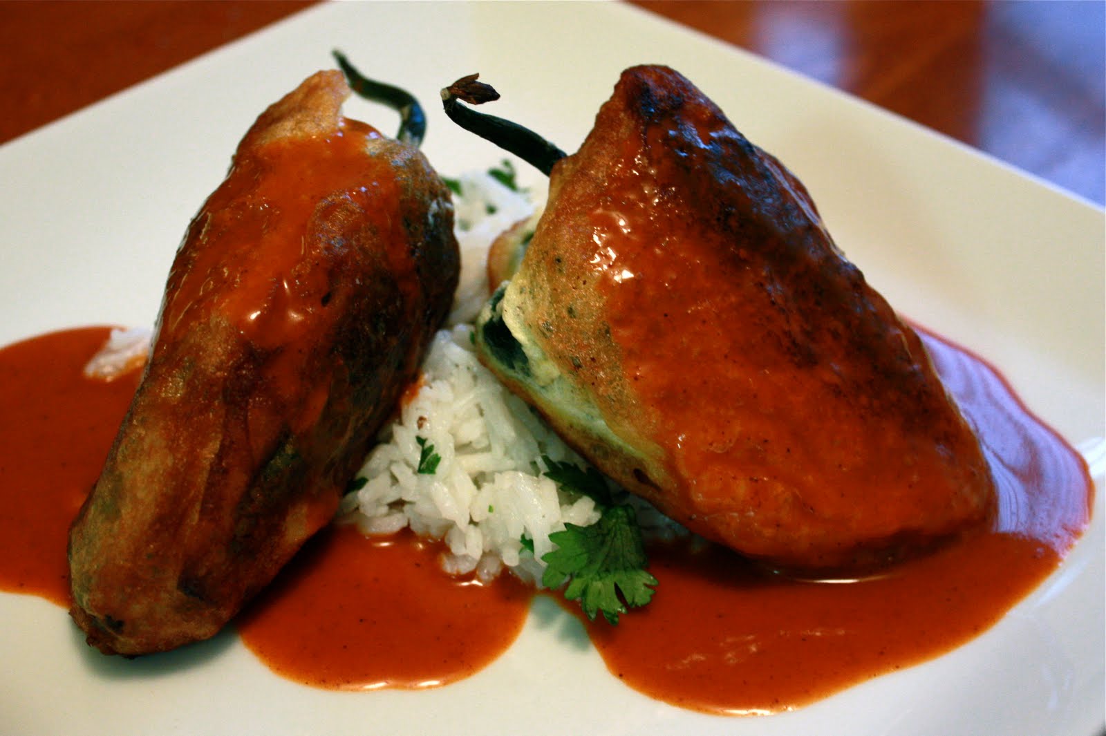 Seasonal Veggies: Chile Relleno with Cilantro Lime Rice - Live Free ...