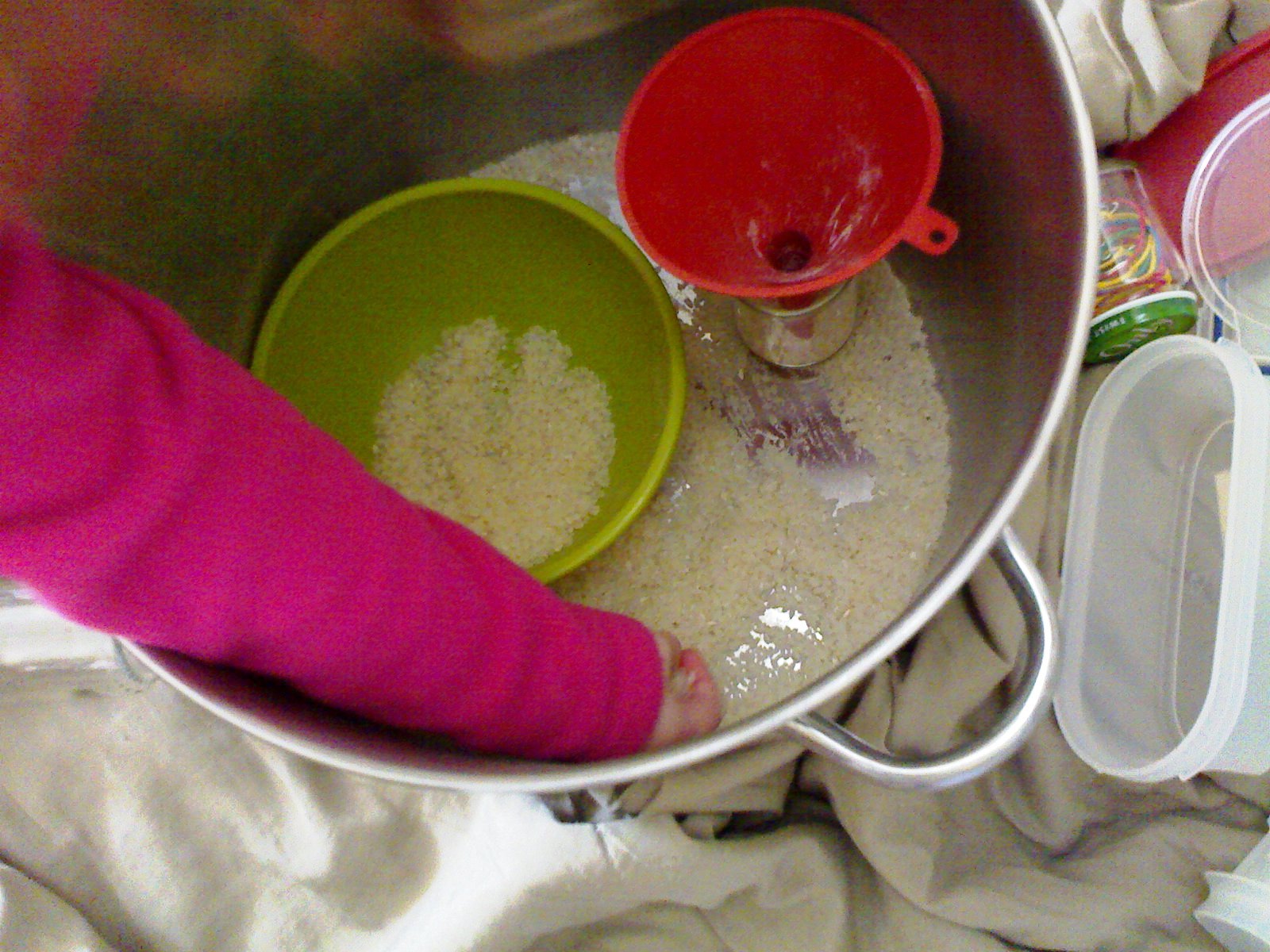 A Little Learning For Two: Rice Play