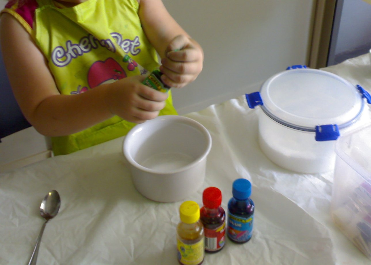 A Little Learning For Two: Coloured salt