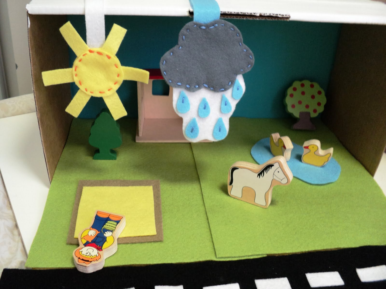 A Little Learning For Two: Weather Changing Diorama