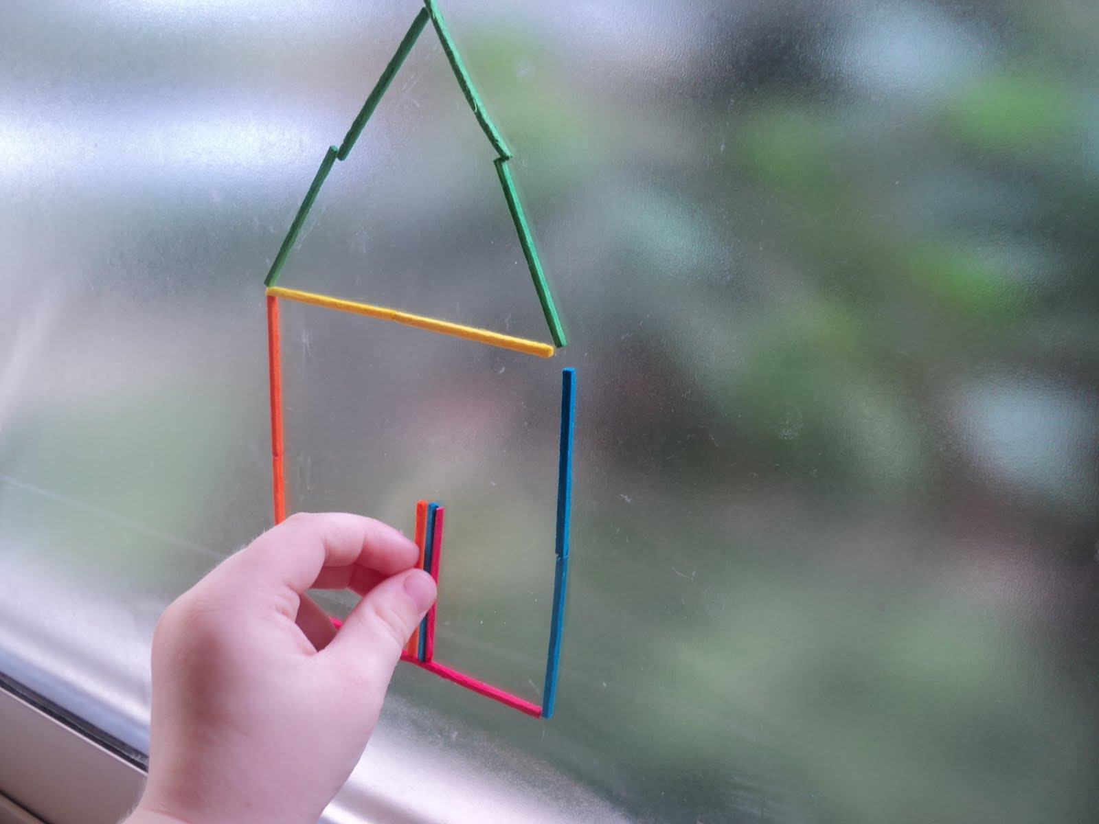 A Little Learning For Two: Sticky Window Art