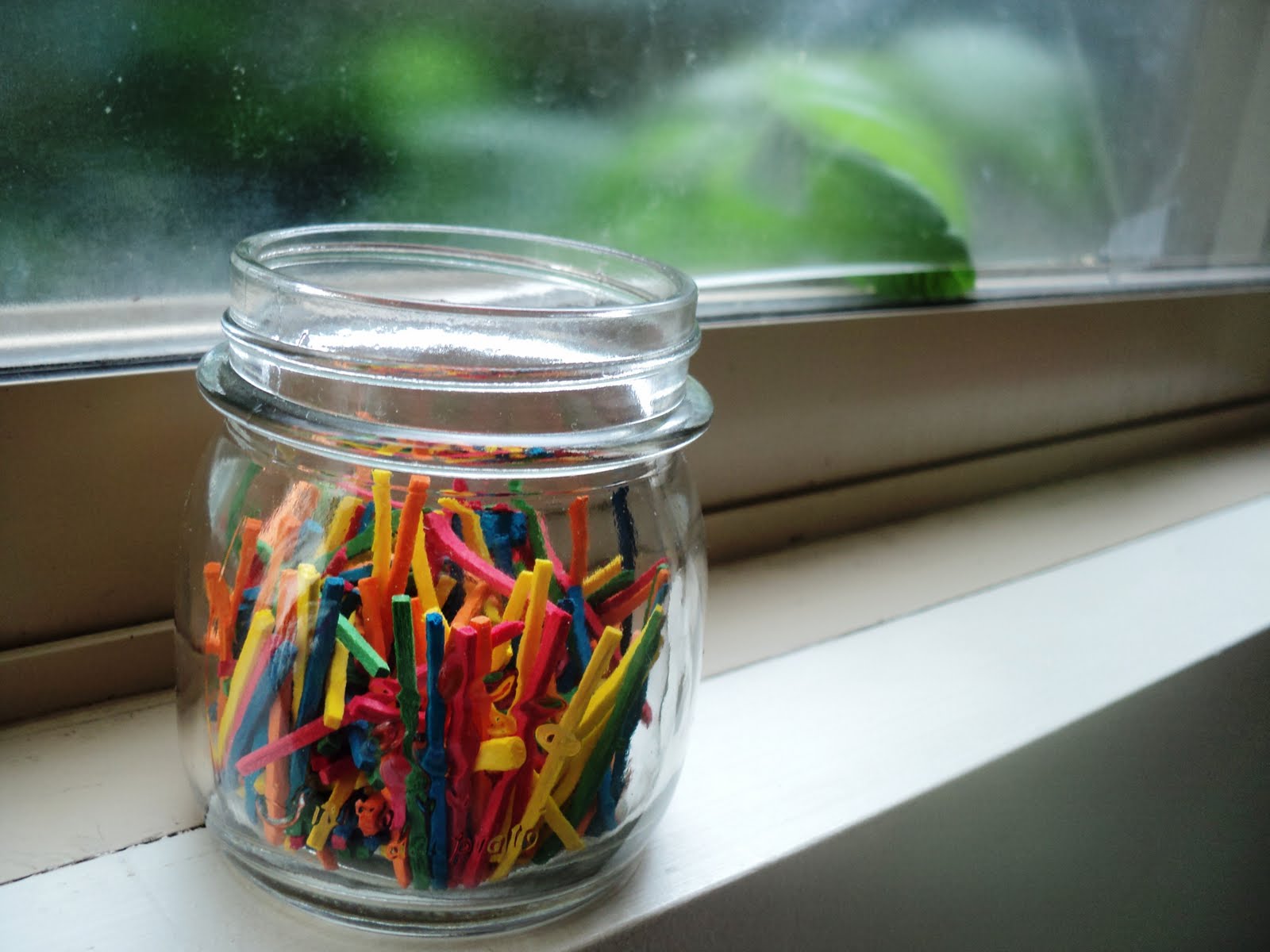 A Little Learning For Two: Sticky Window Art