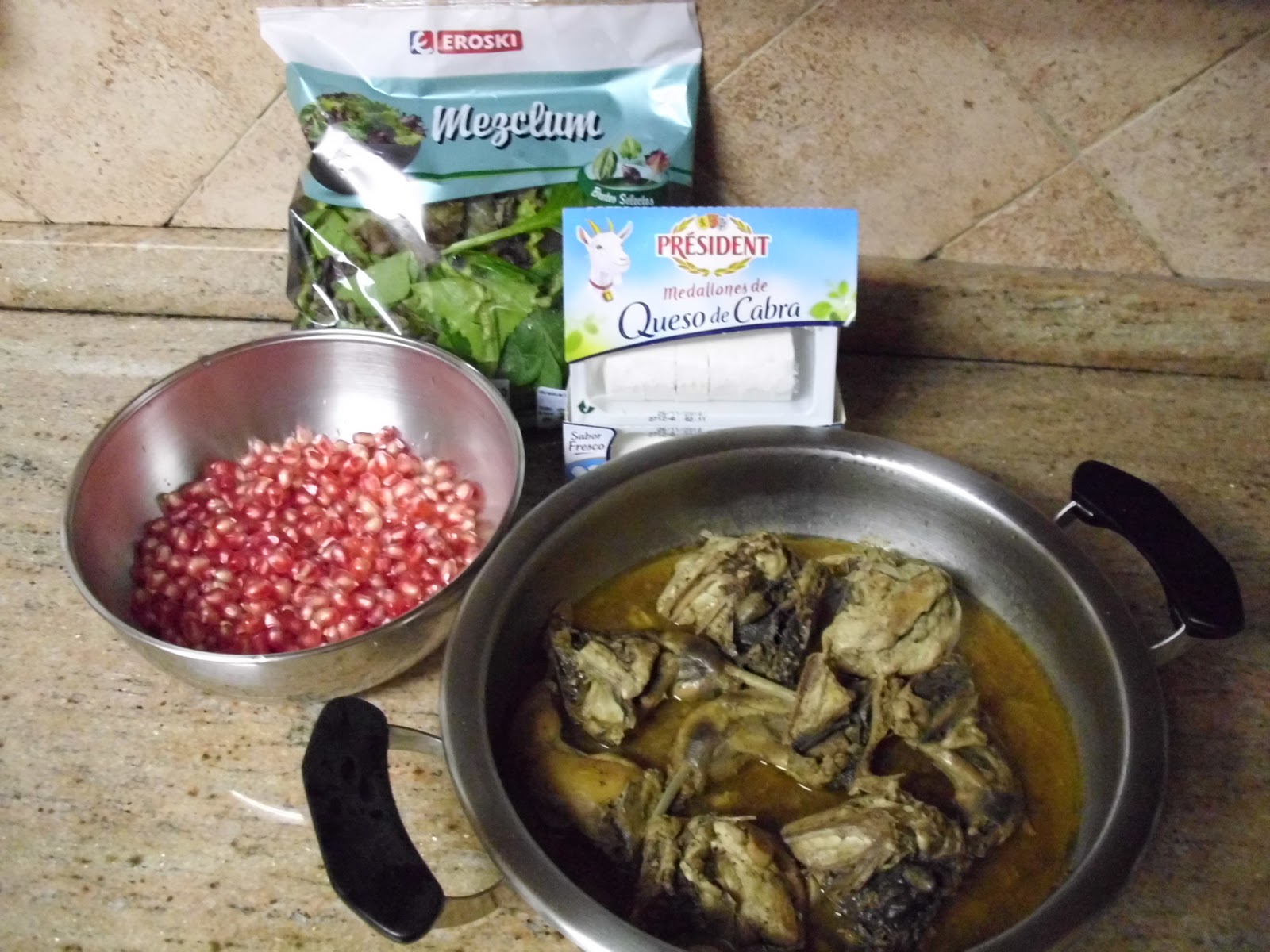 Cocina y borda con Maria: ENSALADA DE PERDIZ ESCABECHADA