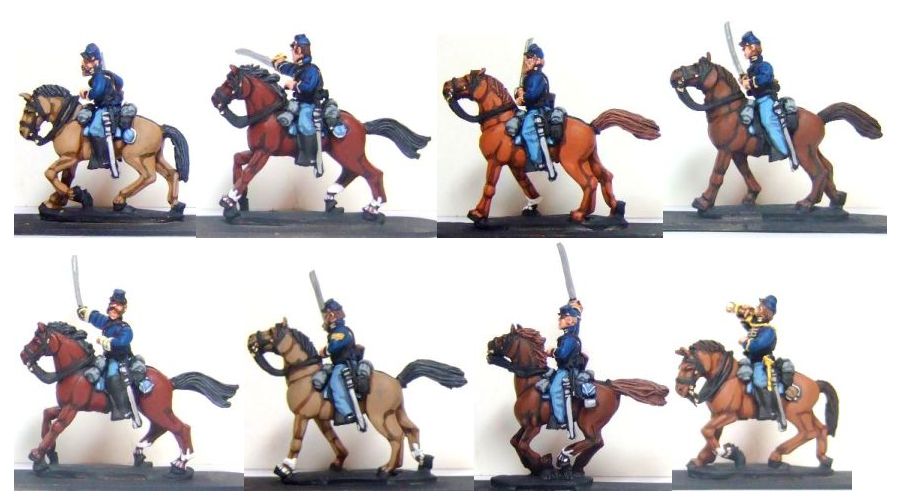 MacPhee's Miniature Men: ACW Commission: Mounted Union Cavalry Finished